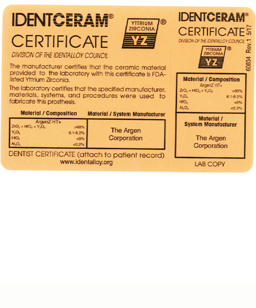 Certification – Sense Milling Center